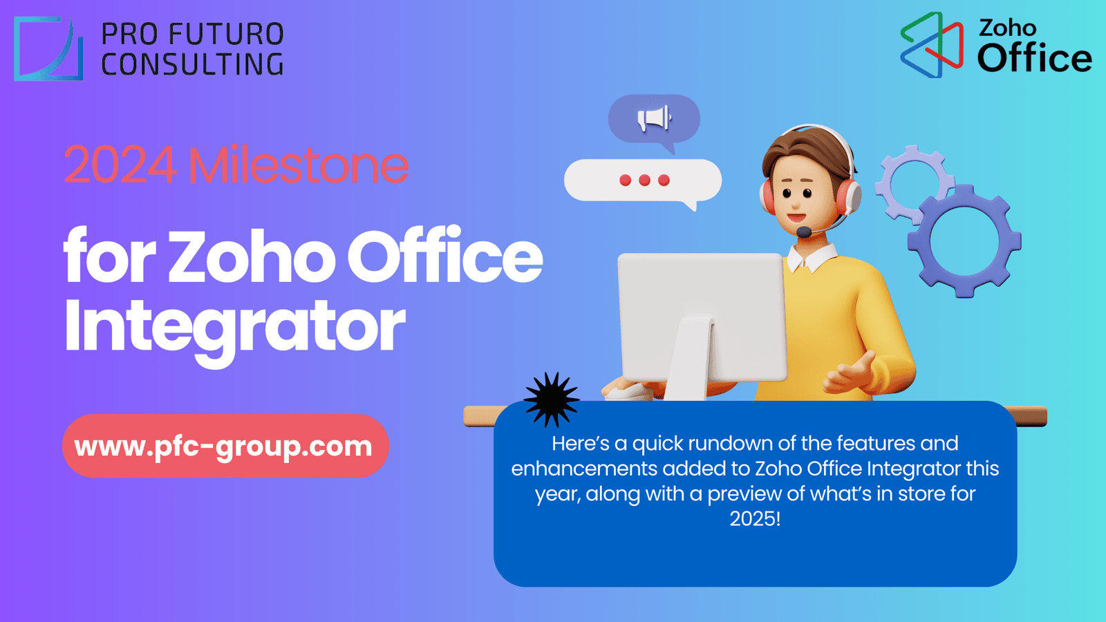 2024 Milestones for Zoho Office Integrator | Pro Fututo Consulting a.s.